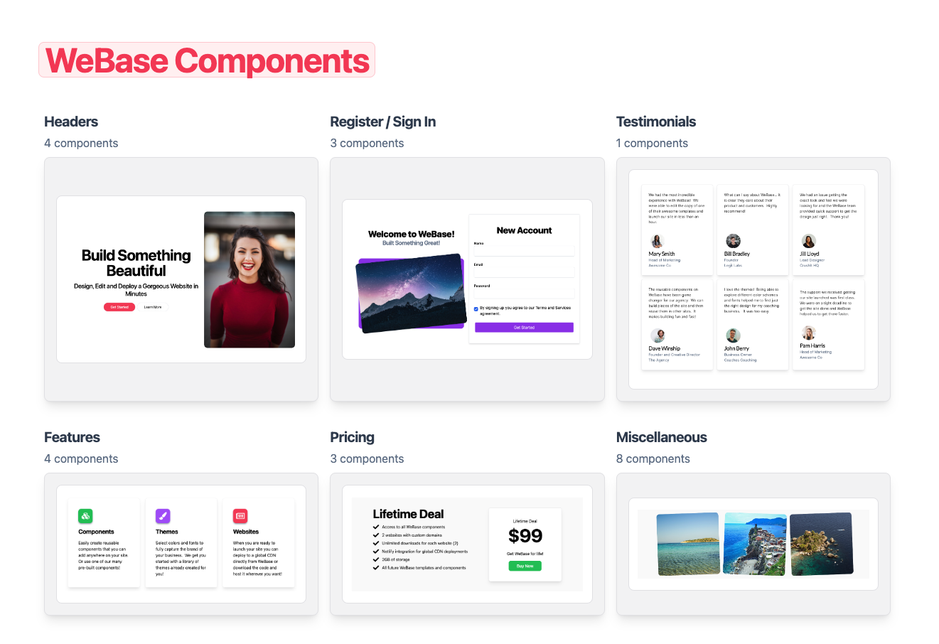 Tailwind CSS Website Templates by WeBase Tailwind CSS Website Templates by WeBase